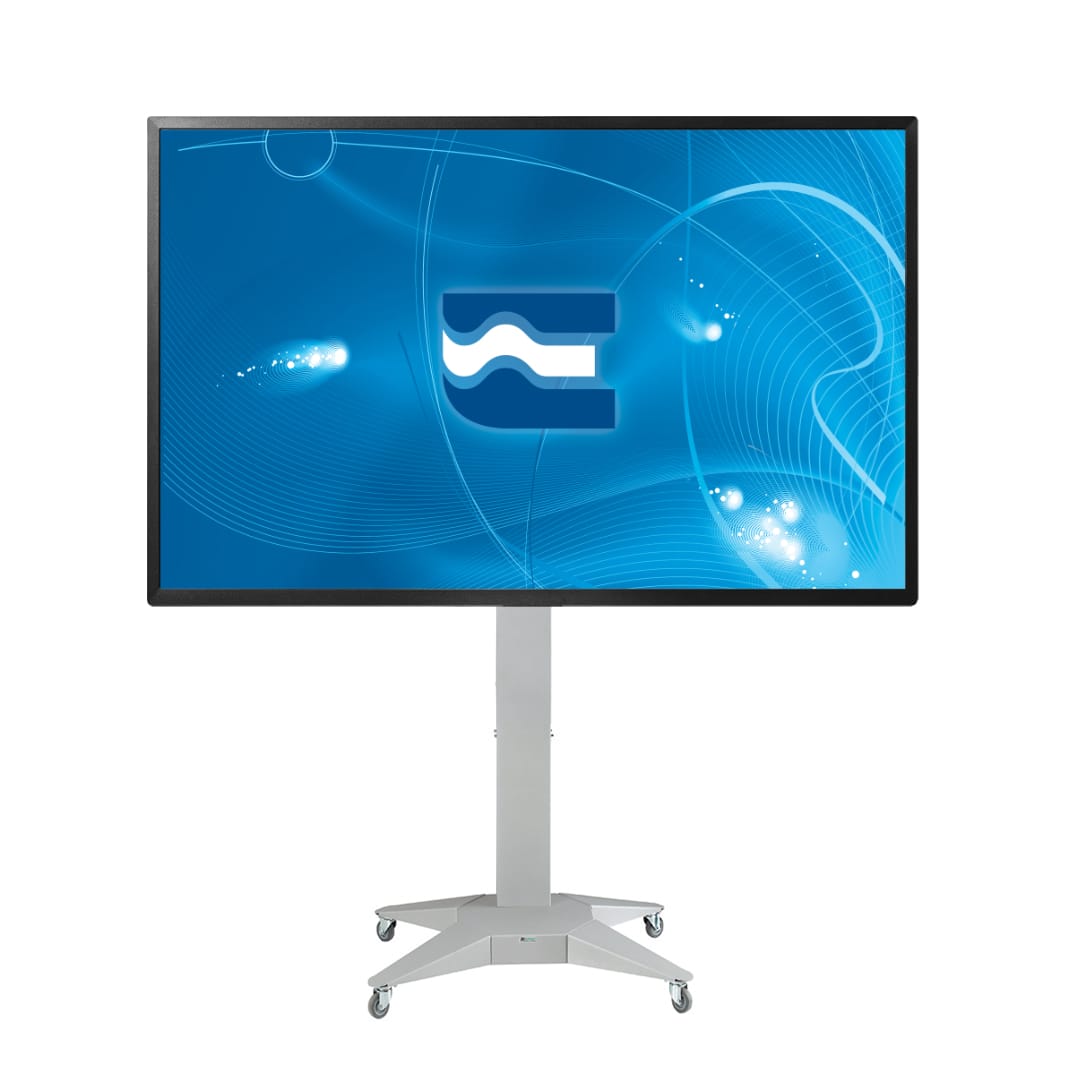 TOTEM - Flat panel floor stand, grey - Euromet