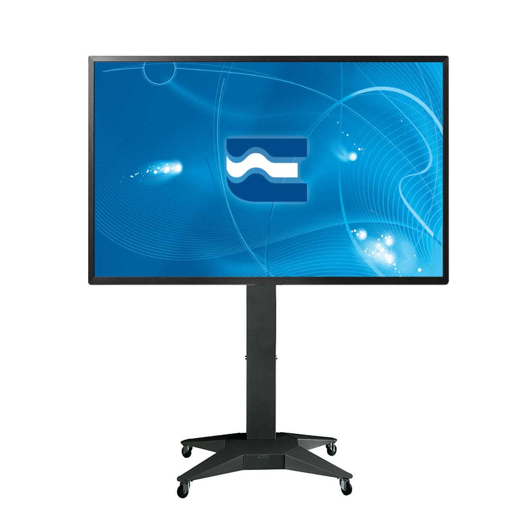 TOTEM - Flat panel floor stand, black - Euromet