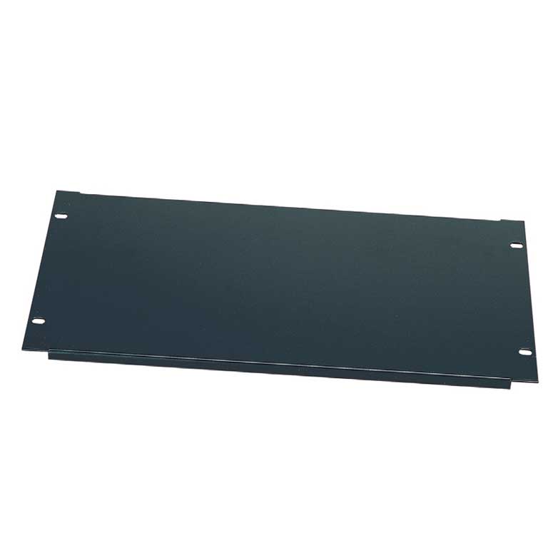 Front rack cover panel, 5U, Black - Euromet