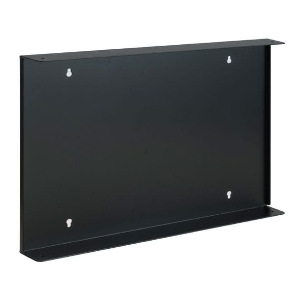 WALL FIXING plate for rack , Black, 6U - Euromet
