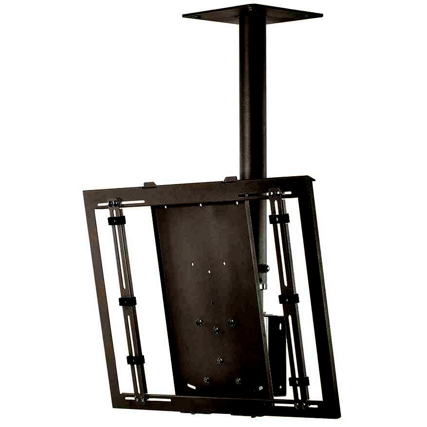 Universal ceiling mount bracket, adjustable, black - Euromet